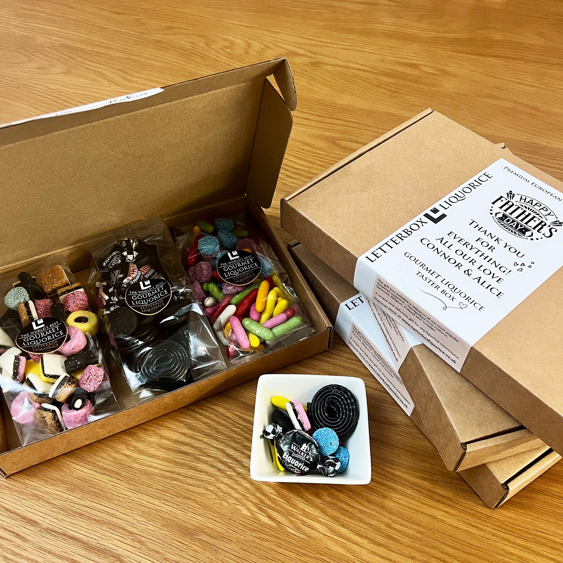 British Traditional Liquorice Gift Box - With Personalised Label